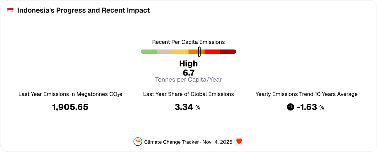 Indonesia's Progress and Recent Impact | Climate Change Tracker